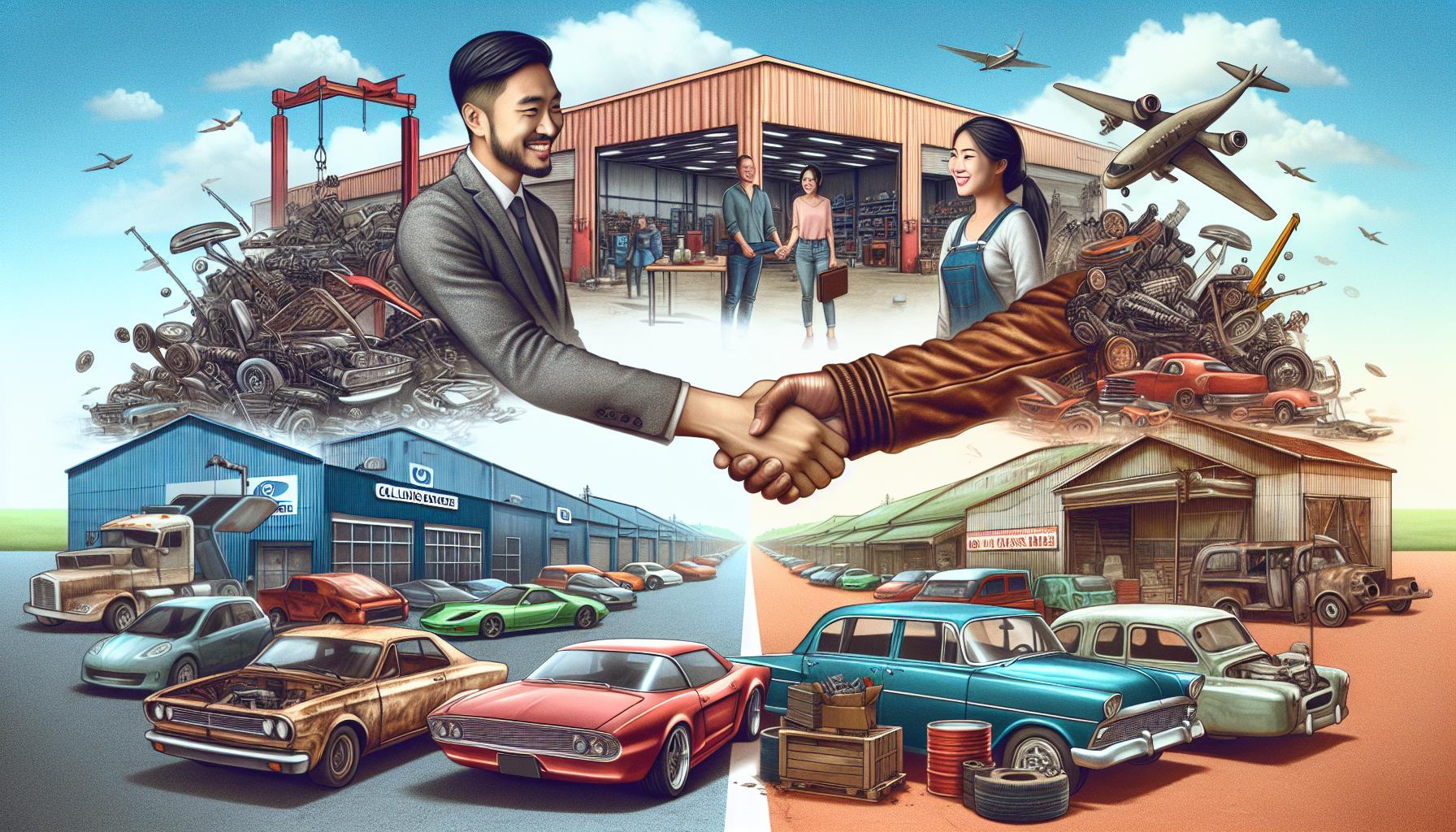 S&T Collision Expands Services by Acquiring Wilken Auto Salvage - Giant Imports Junkyard